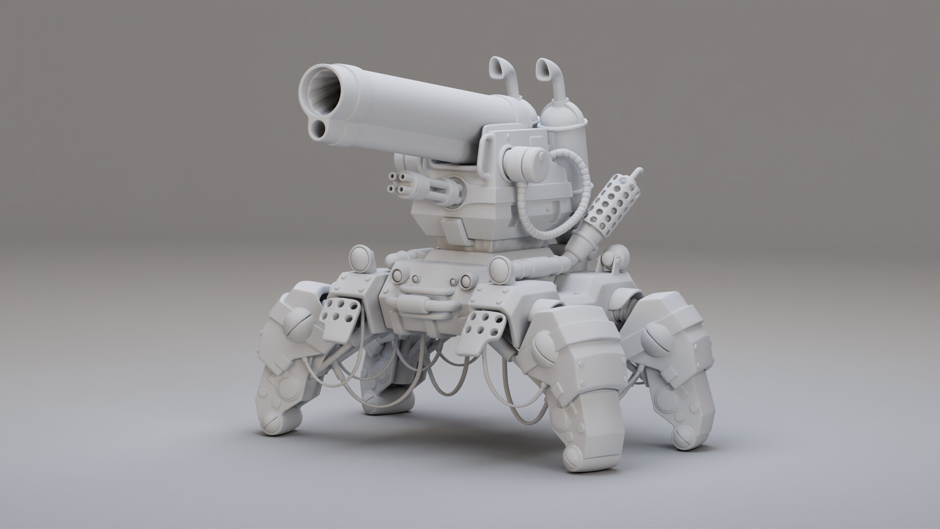 ArtStation - Mobile canon mecha