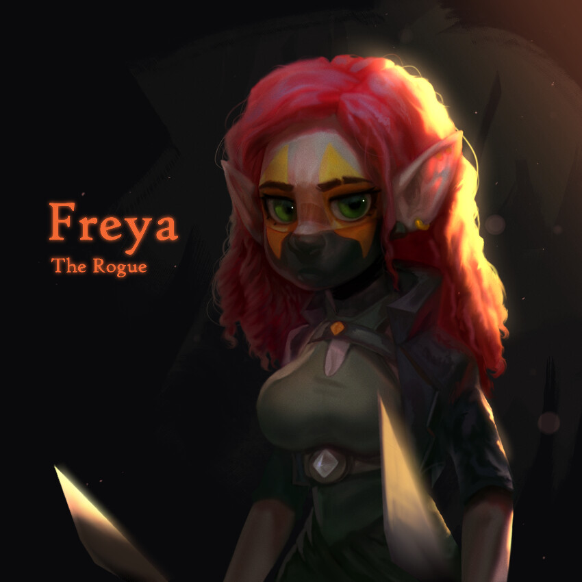 ArtStation - Freya the Rogue (Character Concept Painting | 2022)