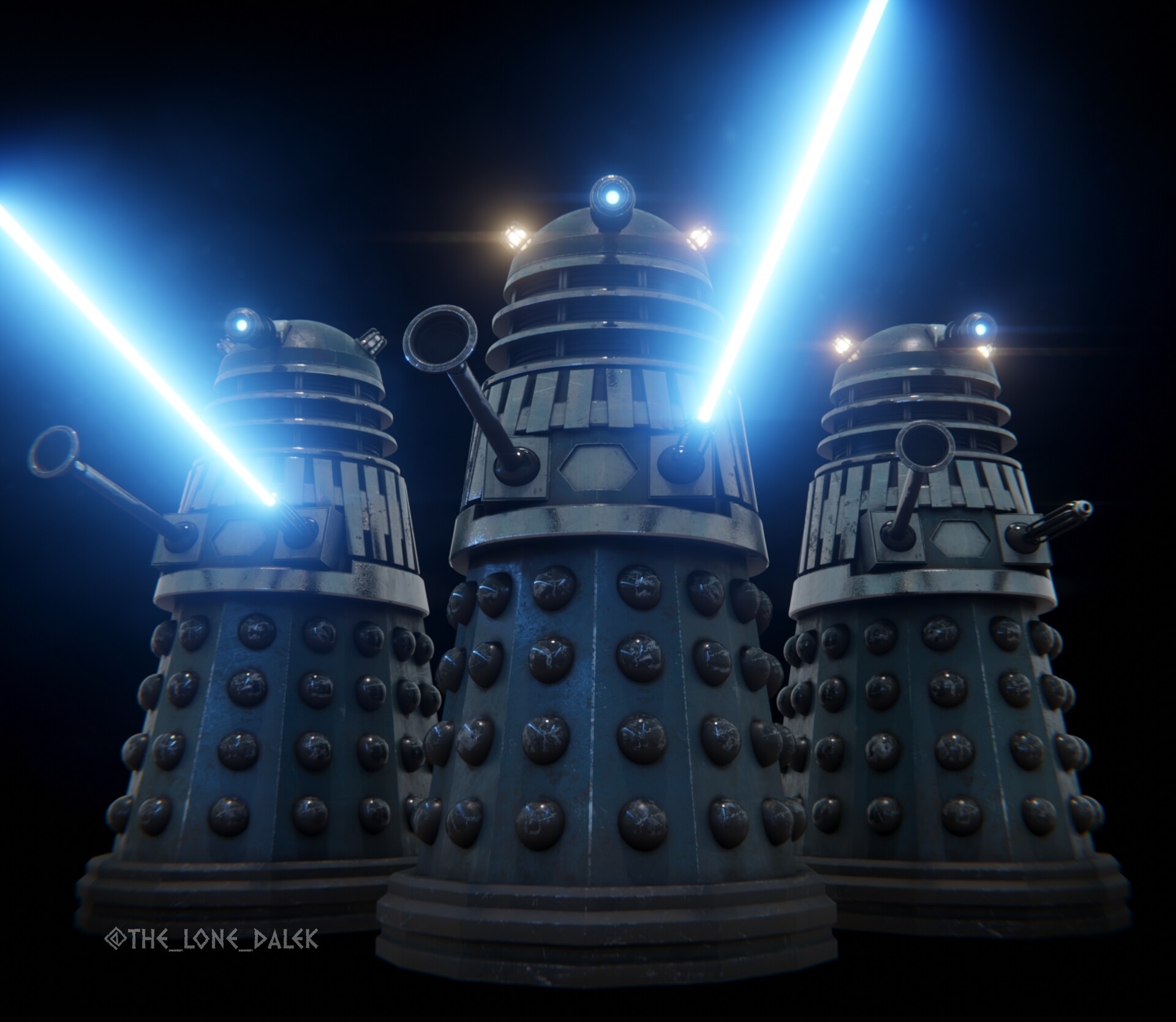 ArtStation - Redesigned Dalek Drone Attack