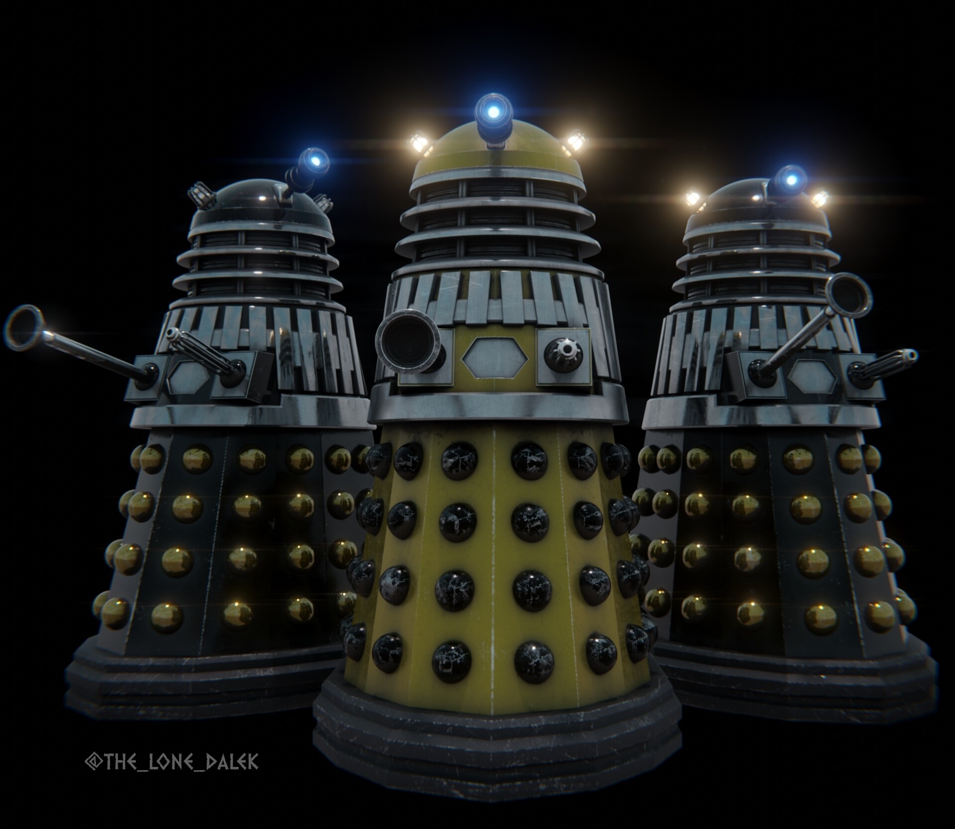 ArtStation - The Redesigned Dalek Supreme Council