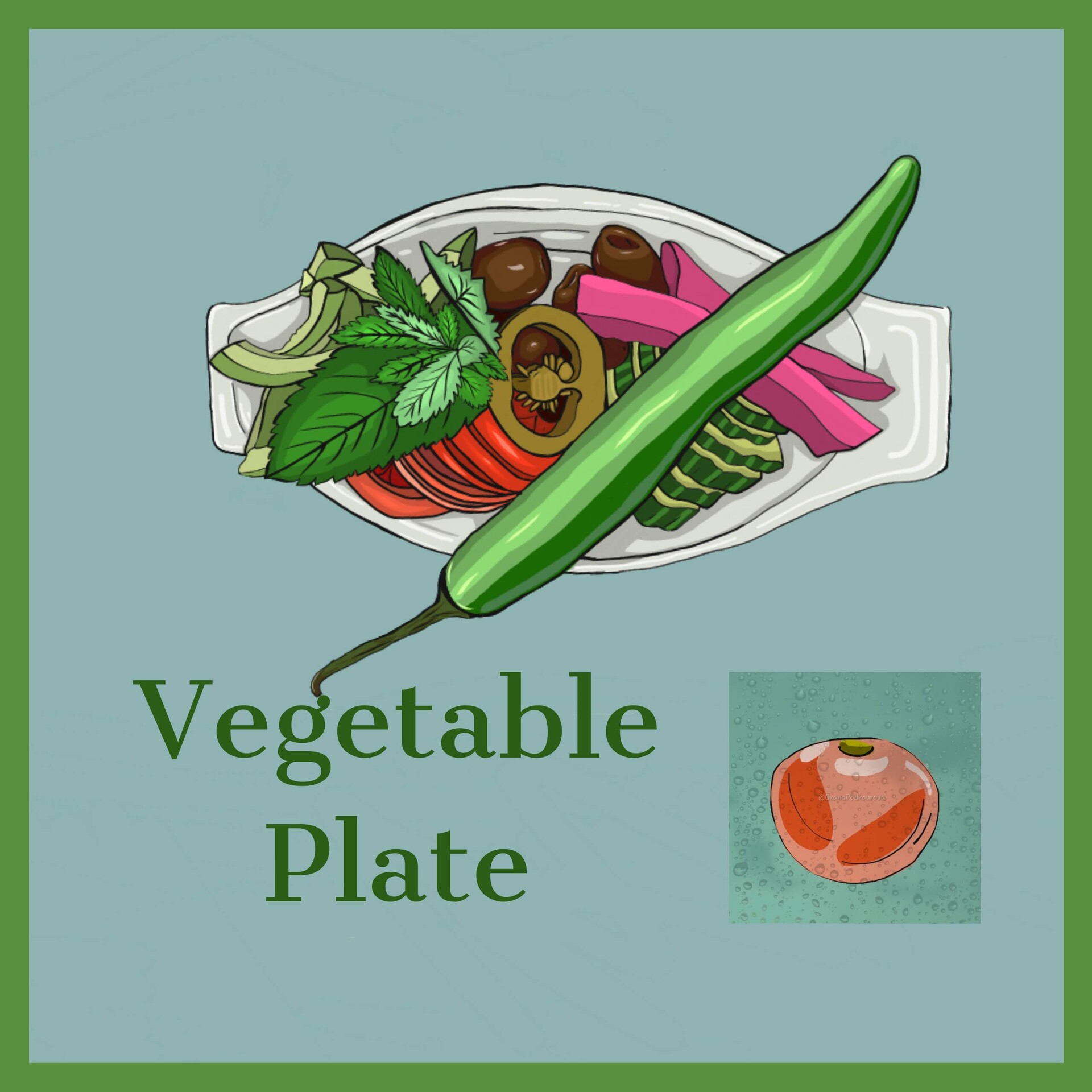 ArtStation - vegetable plate