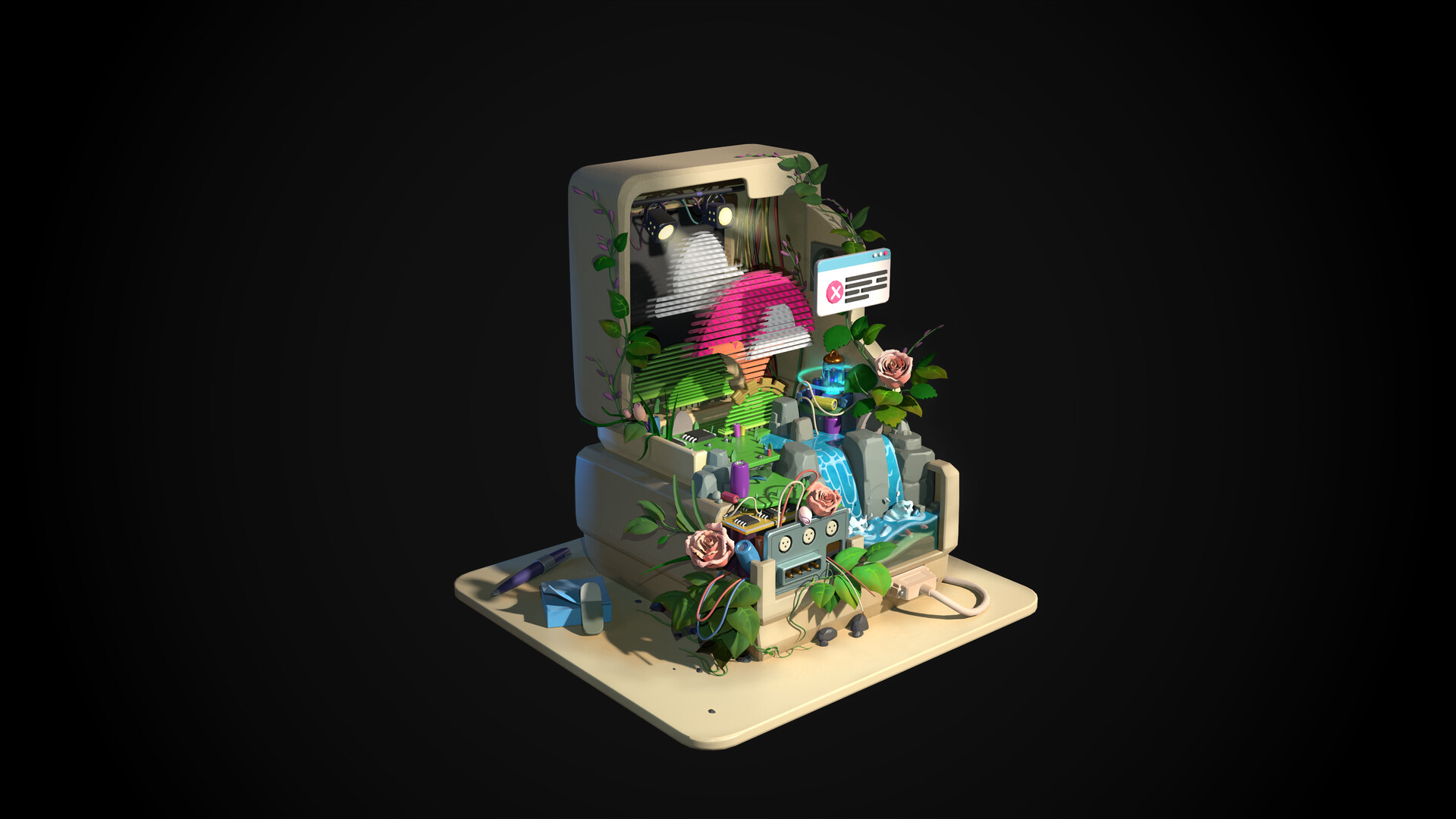 ArtStation - old computer