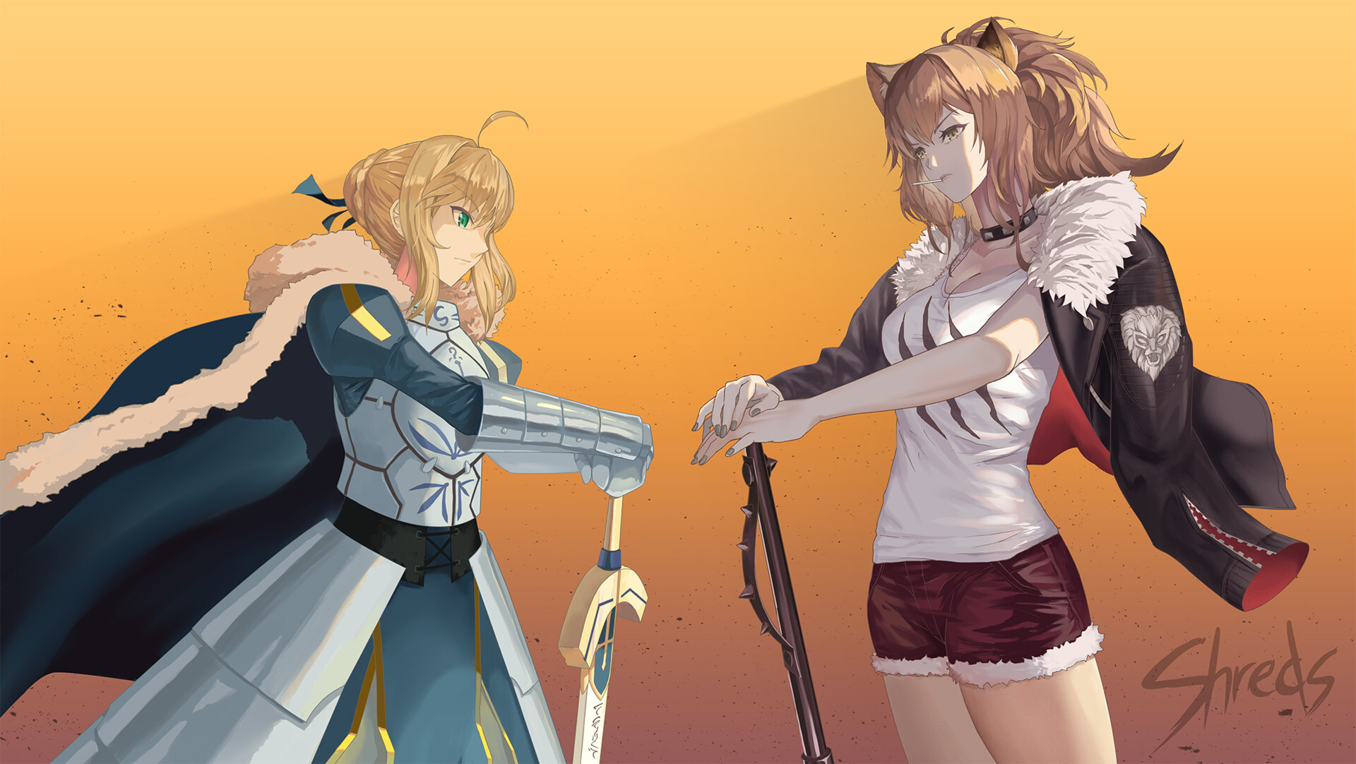 ArtStation - Saber vs Siege