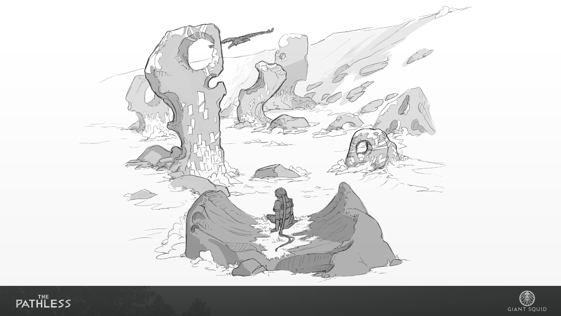 ArtStation - The Pathless - Old River Rocks