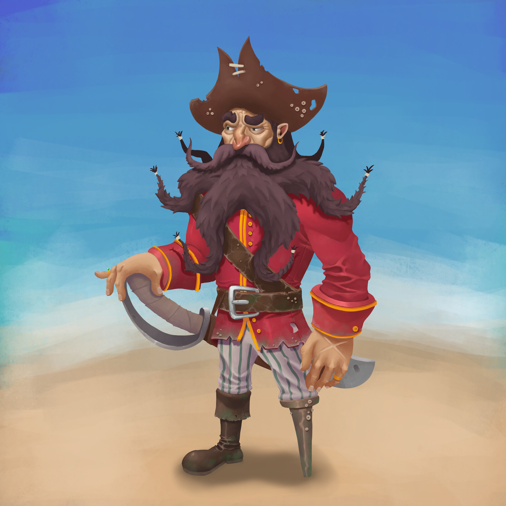 ArtStation - Pirate Captain
