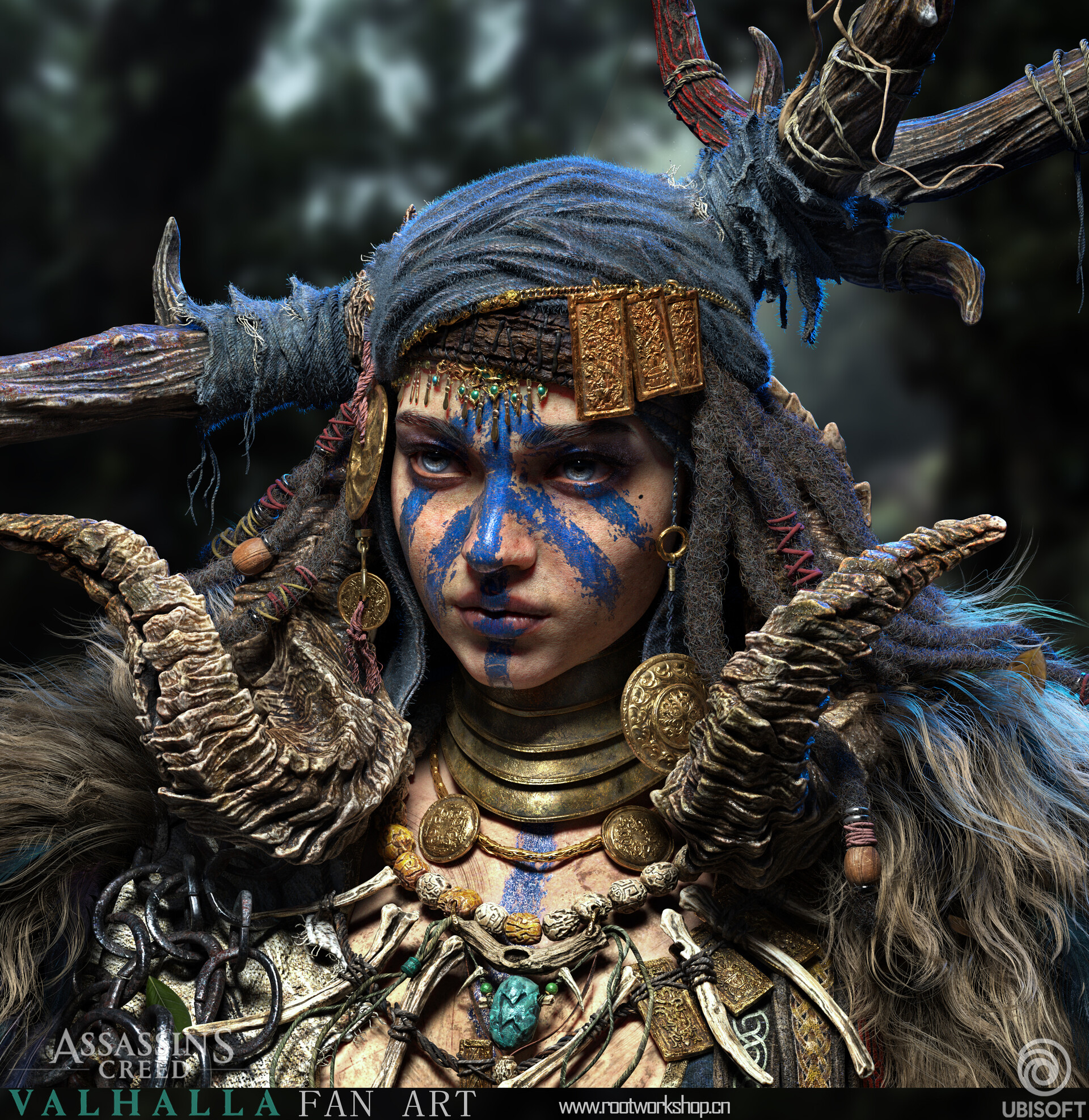 WENJIE LI - Assassin's Creed: Valka-FAN ART