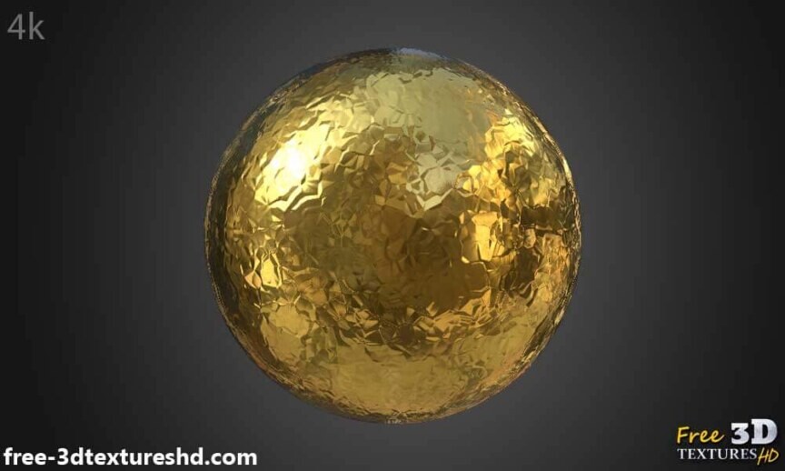 PBR Textures Free Download - Gold Paper Foil 3d Texture PBR Material ...