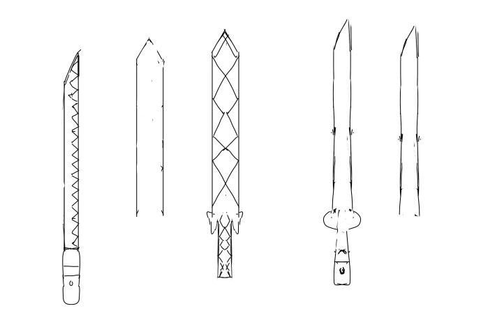 ArtStation - Sword drawings