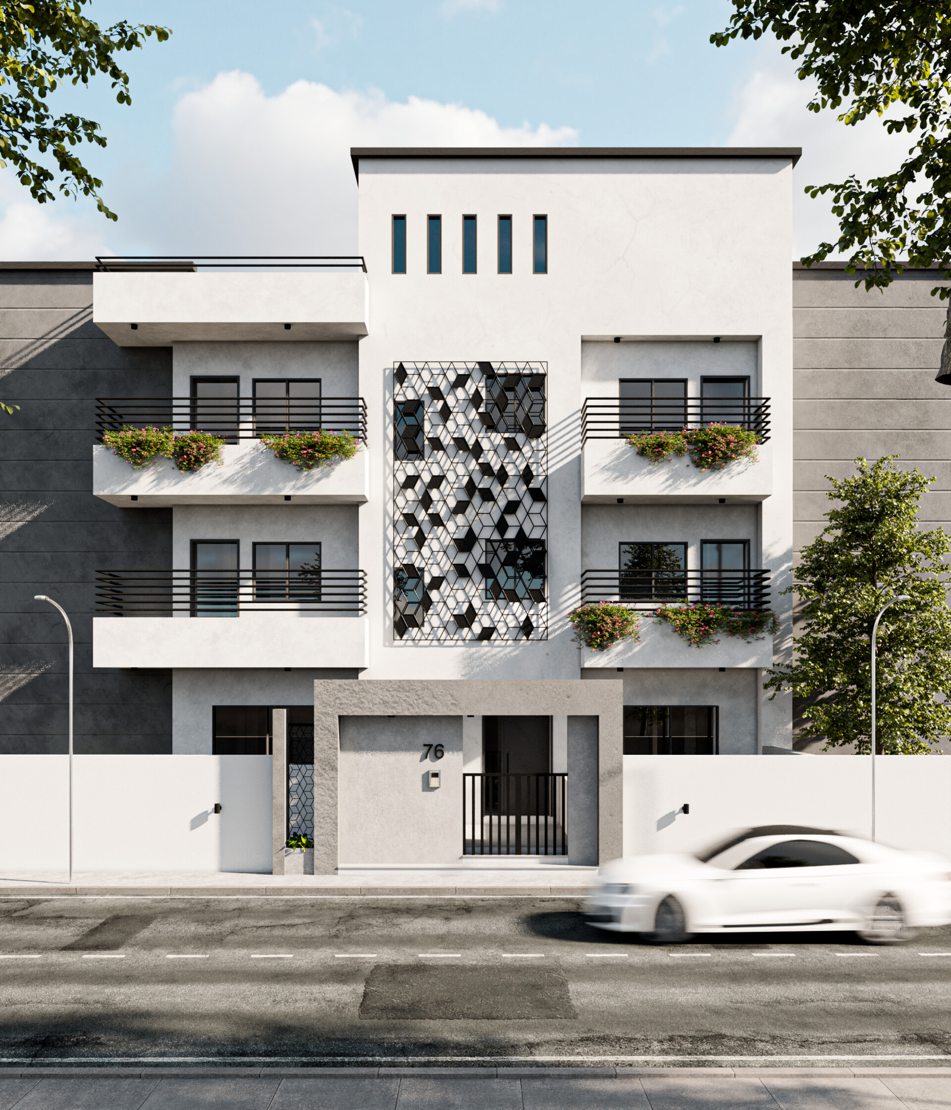 ArtStation - Three-storey Apartment