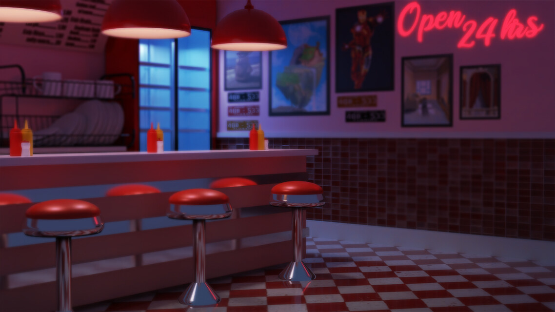 diner background