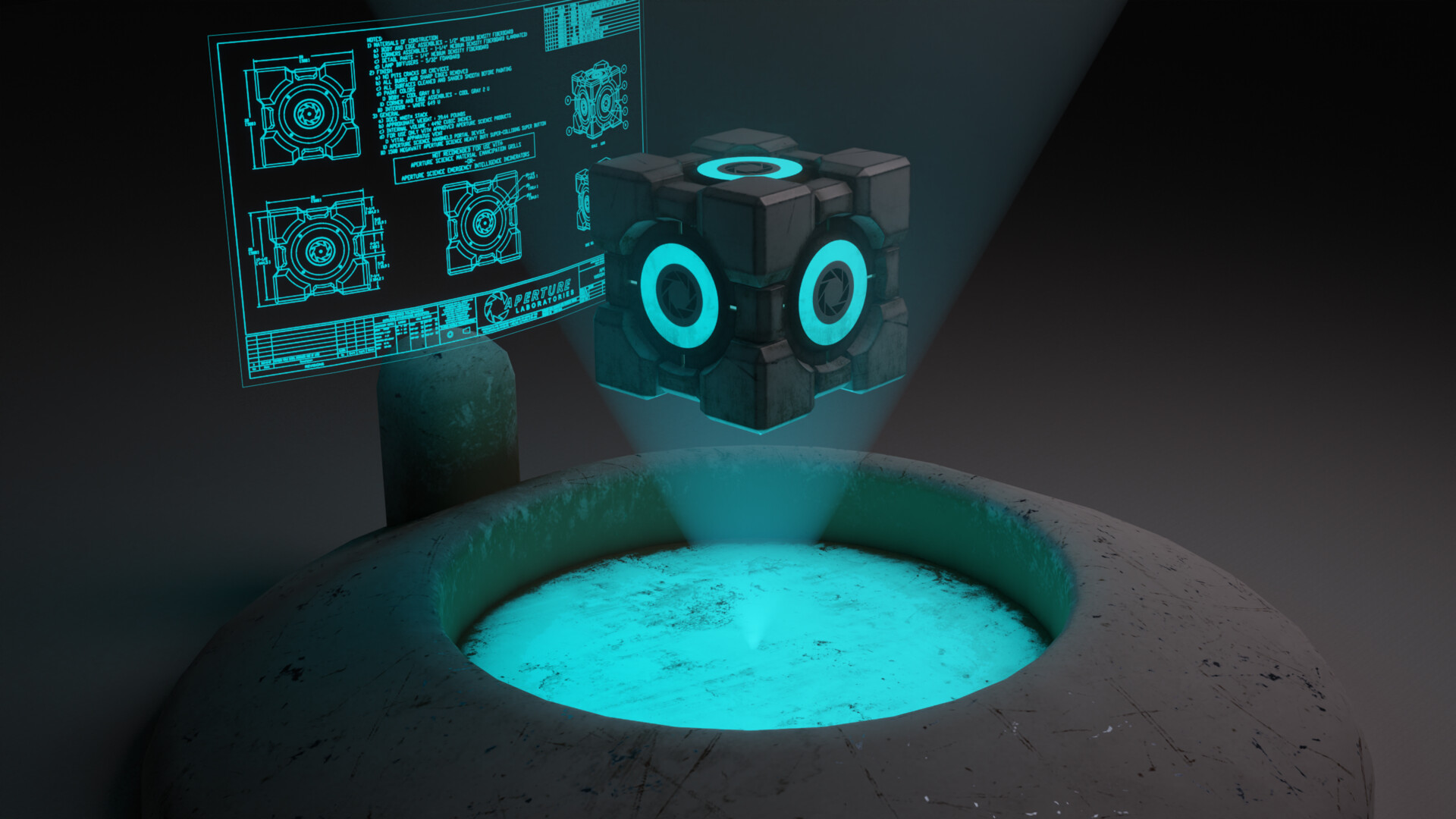 ArtStation - Portal cube