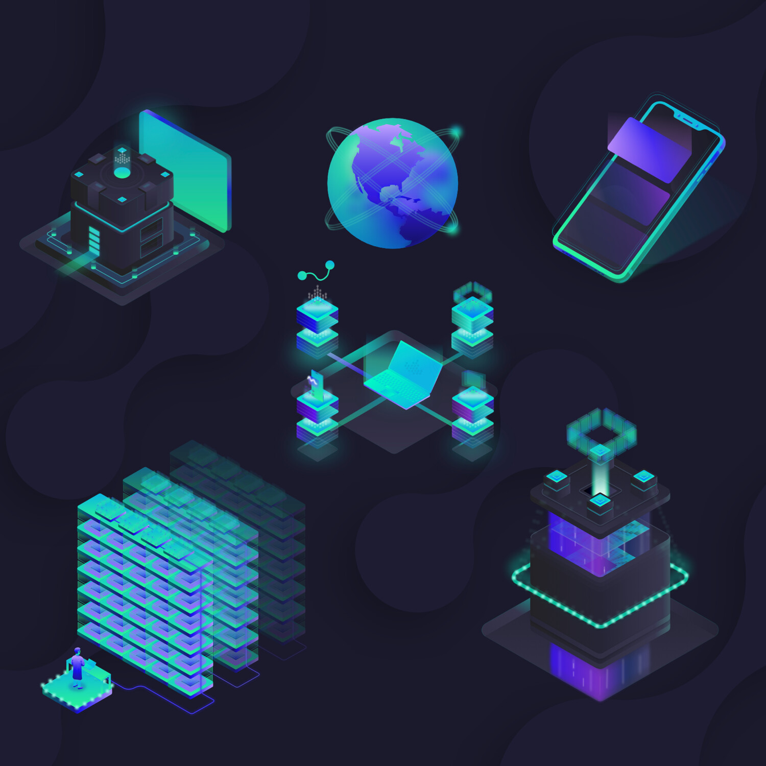 ArtStation - Blockchain - Icons 2