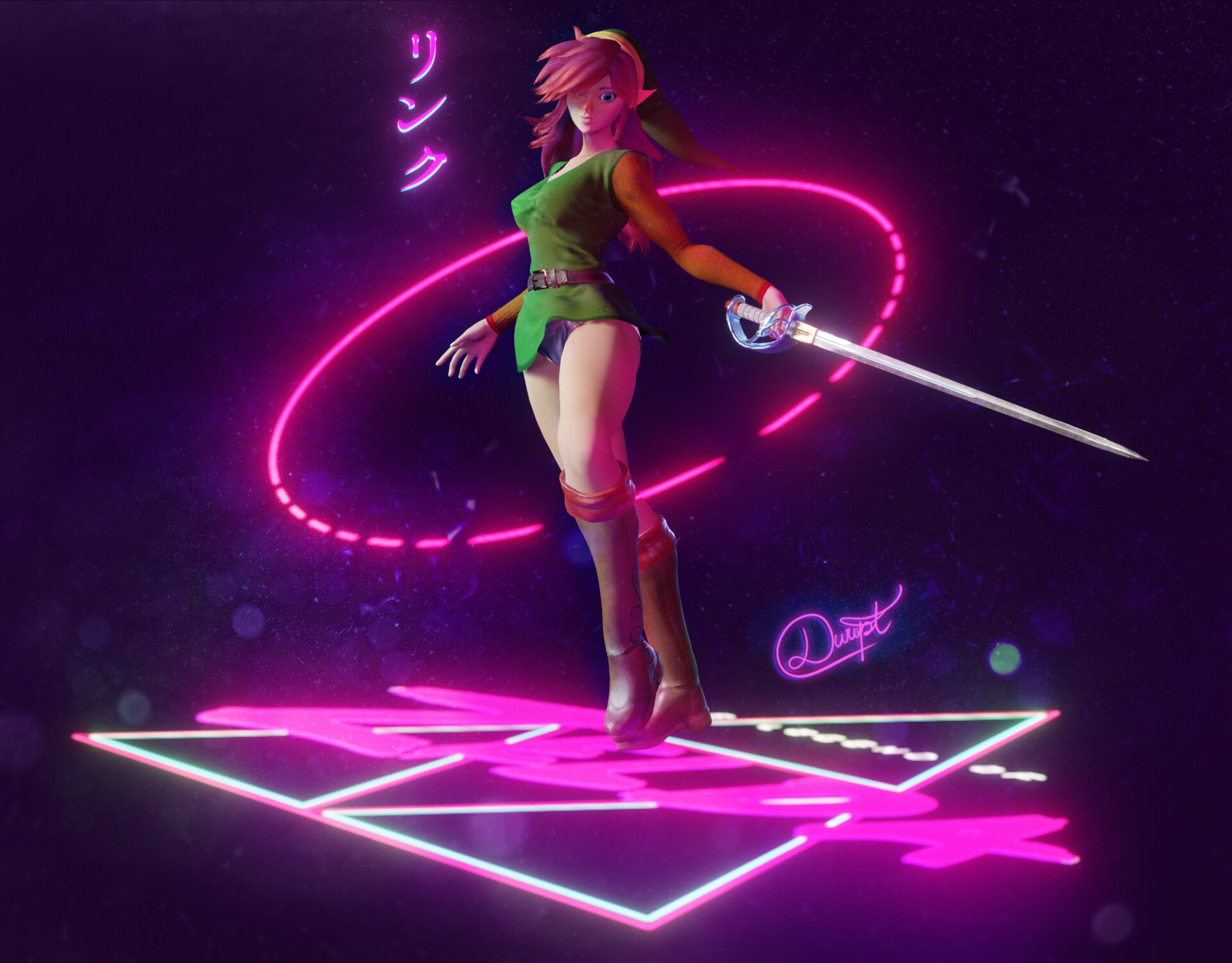ArtStation - Female Link - 1986 Design
