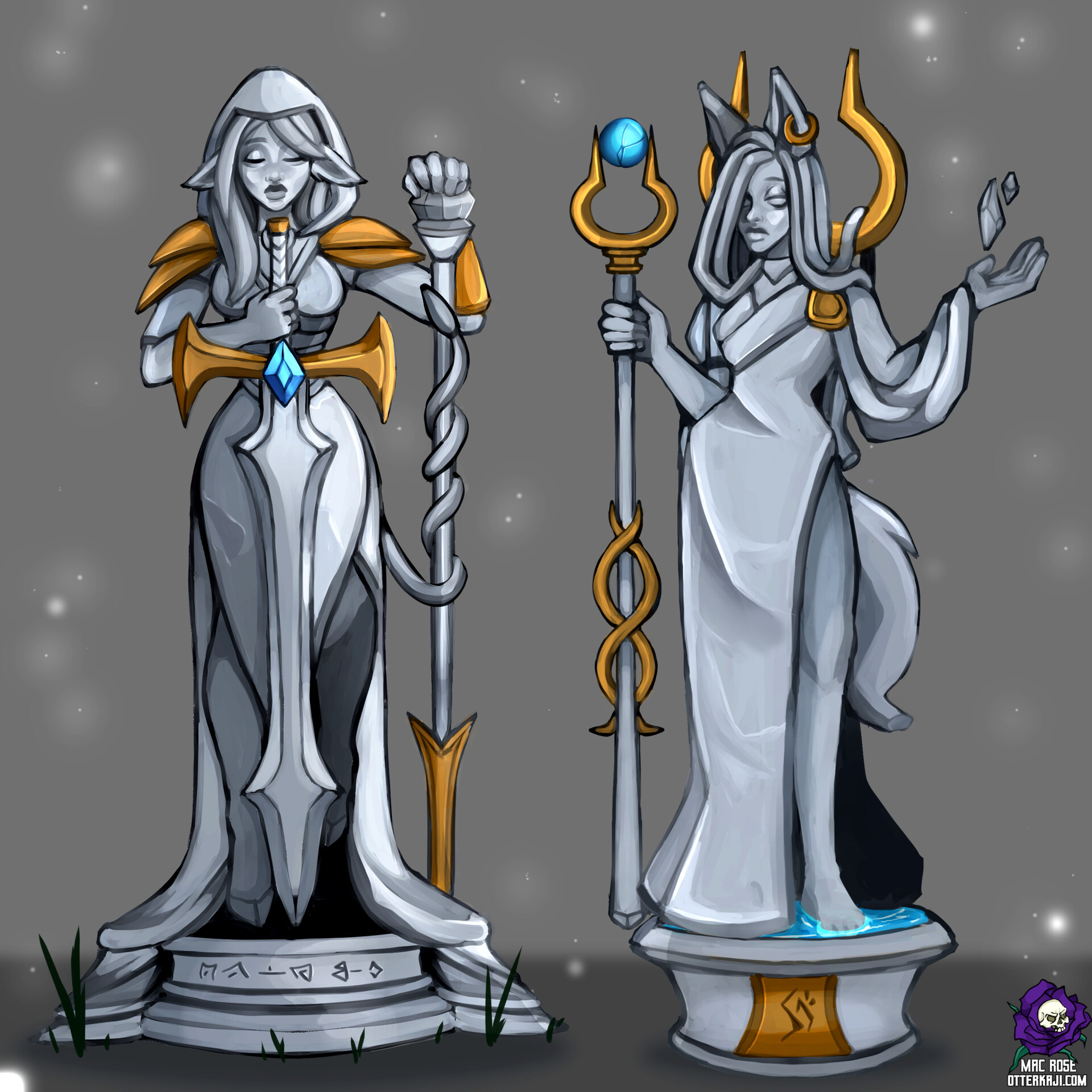 ArtStation - Solem - Quick statue renders