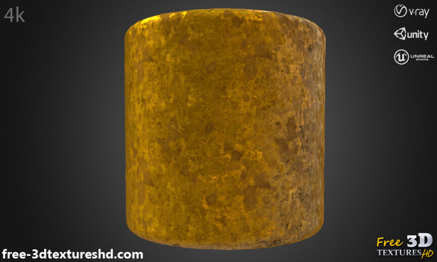 PBR Textures Free Download - Gold damaged Seamless 3d textures PBR High ...