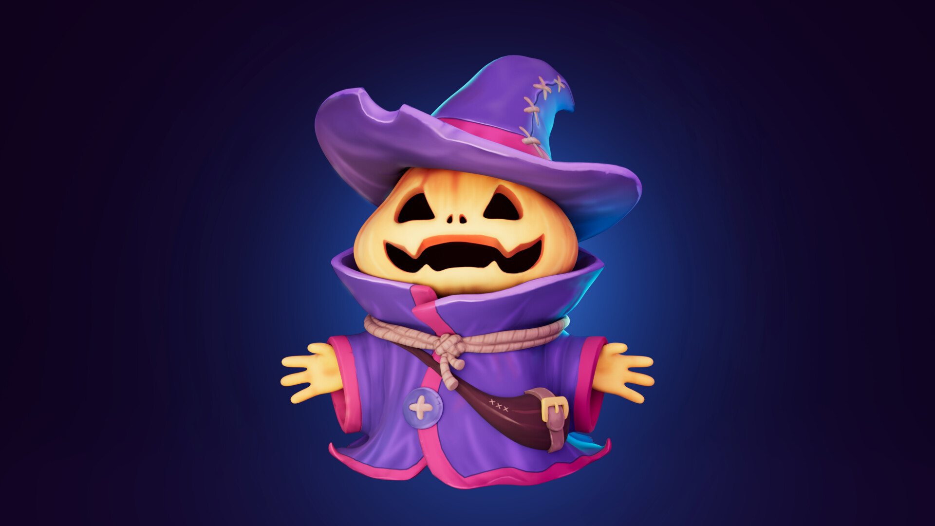 ArtStation - Pumpkin wizard
