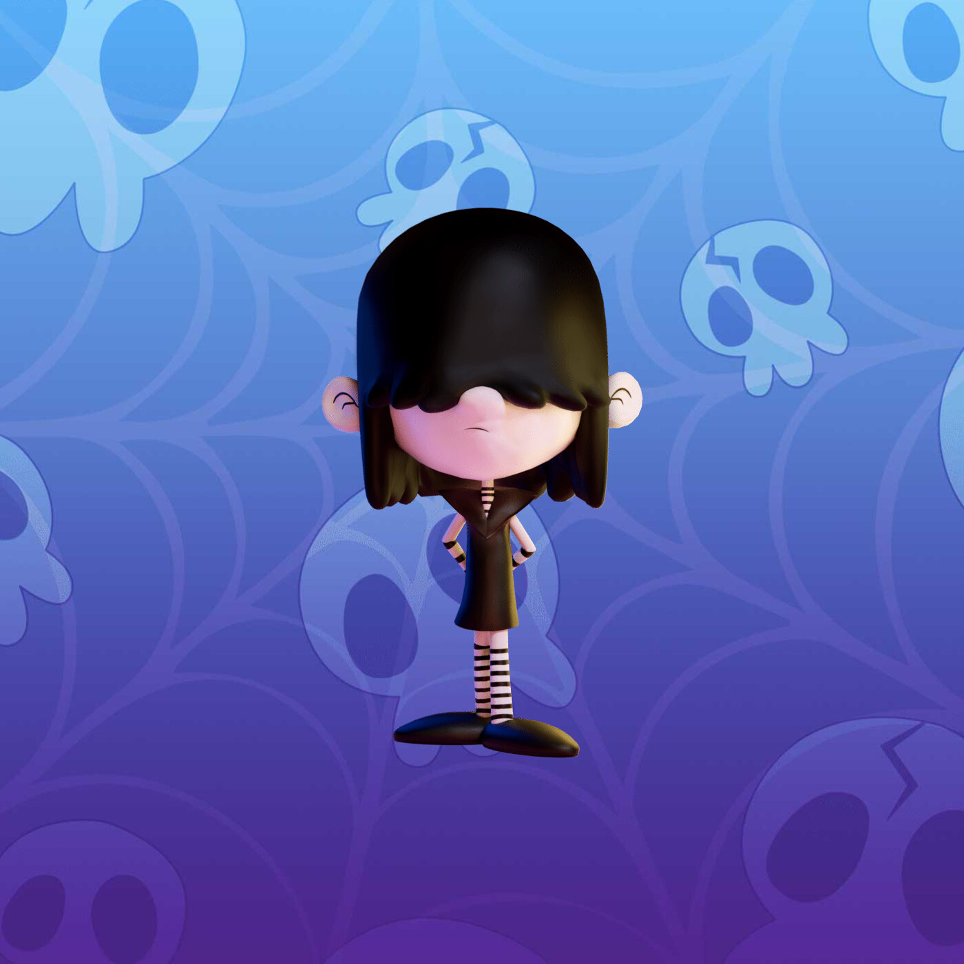 Art Portfolio - GameCoder Studios - Lucy Loud - Nickelodeon All Star Brawl