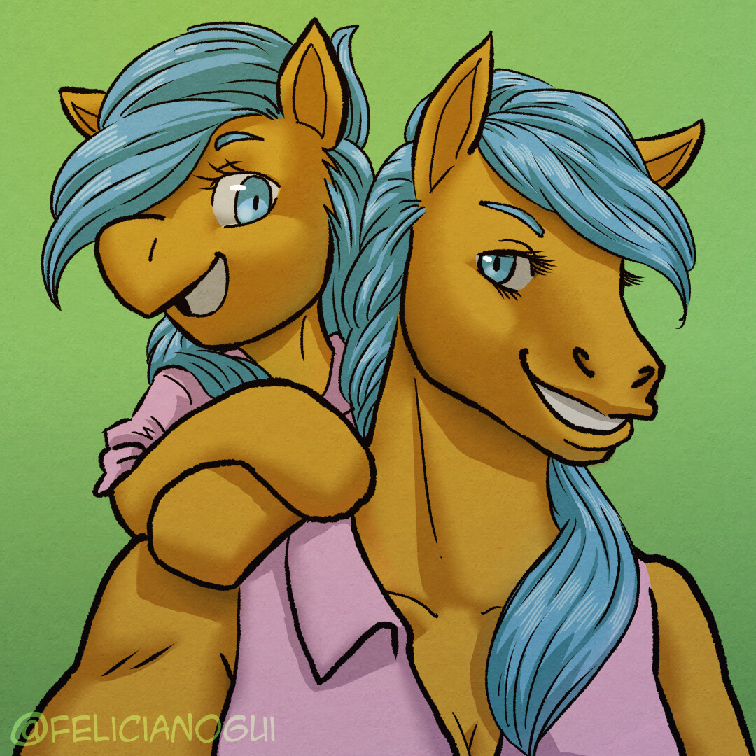 ArtStation - Mare and Pony Icon