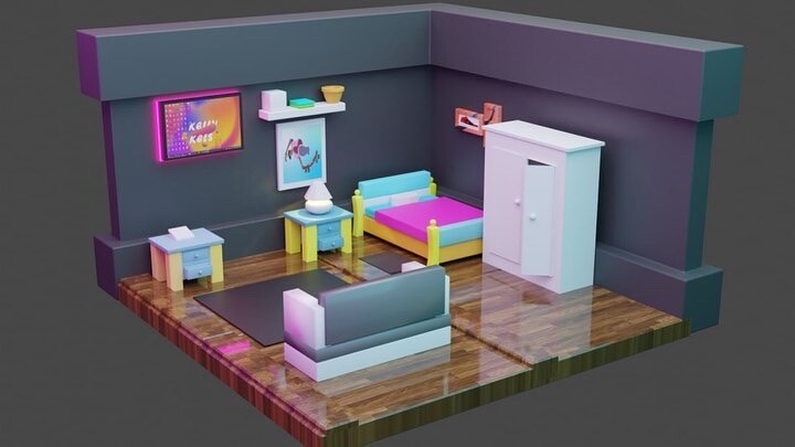 ArtStation - 3D room modeling