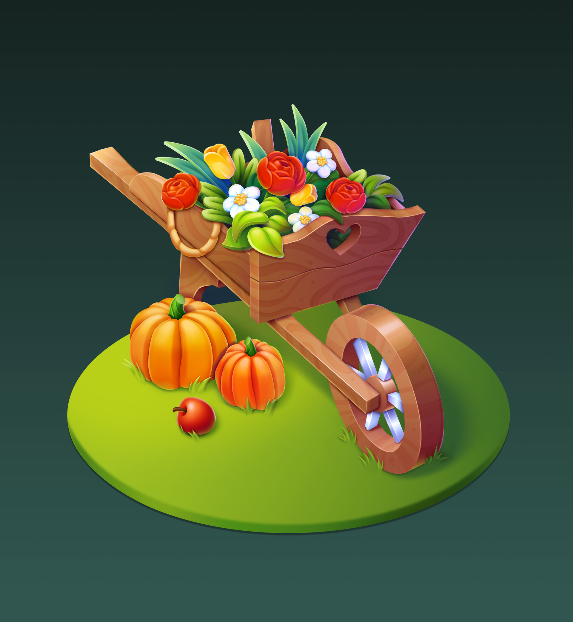 ArtStation - Garden Wheelbarrow