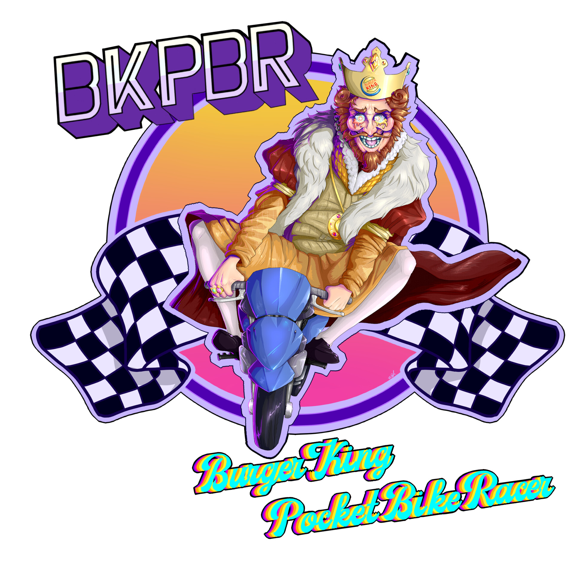 ArtStation - Burger King Pocket Bike Racer Logo