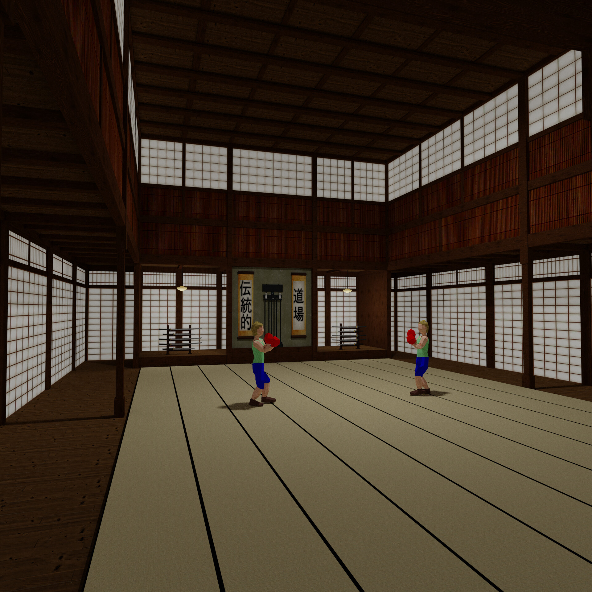 ArtStation - The Matrix-inspired Dojo [2021]