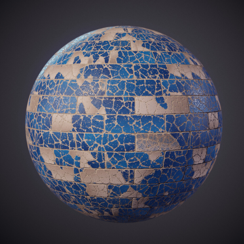 ArtStation - Babylon Ishtar Gate Bricks - Substance Material