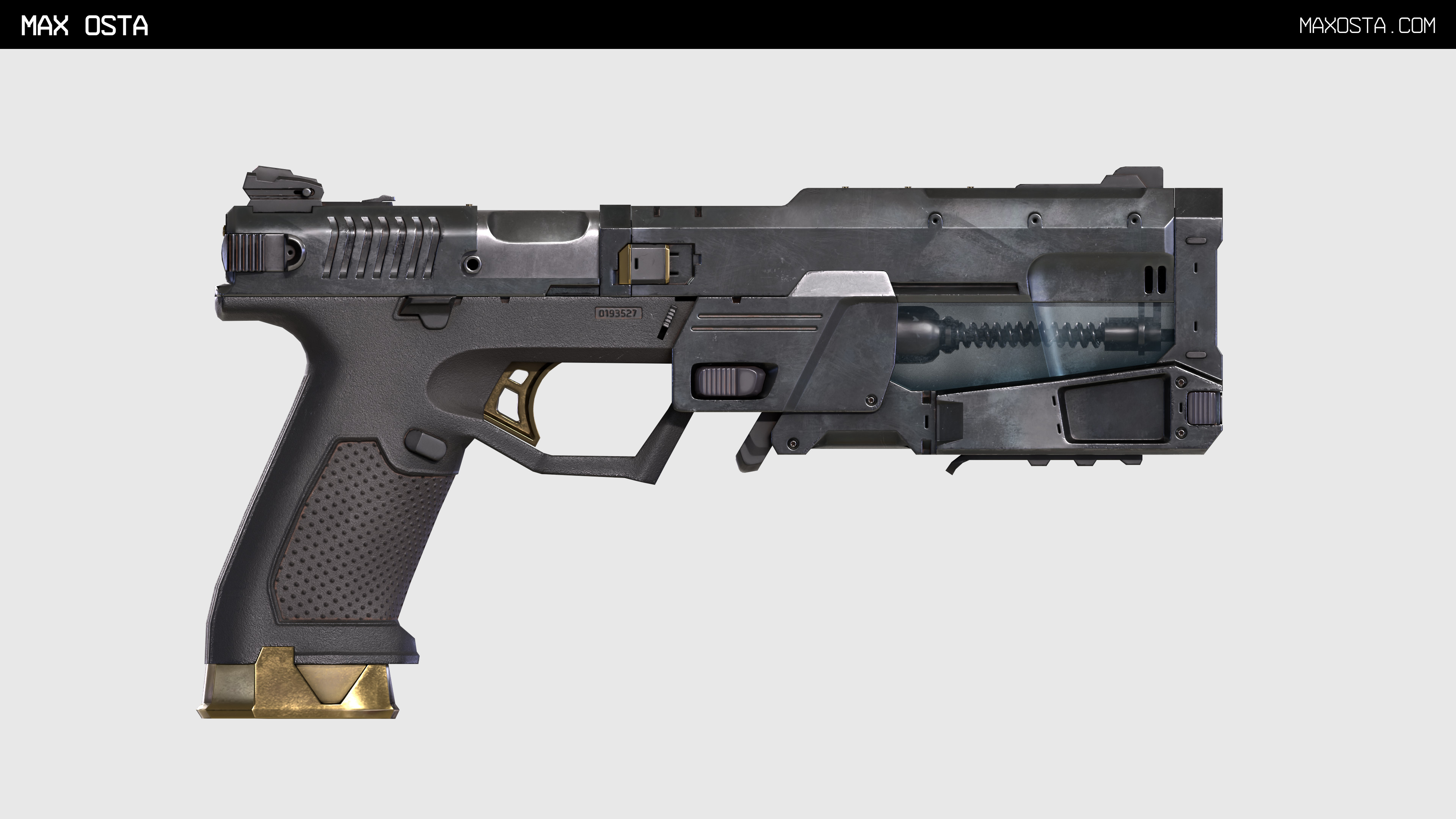 Max Osta - Scifi Handgun