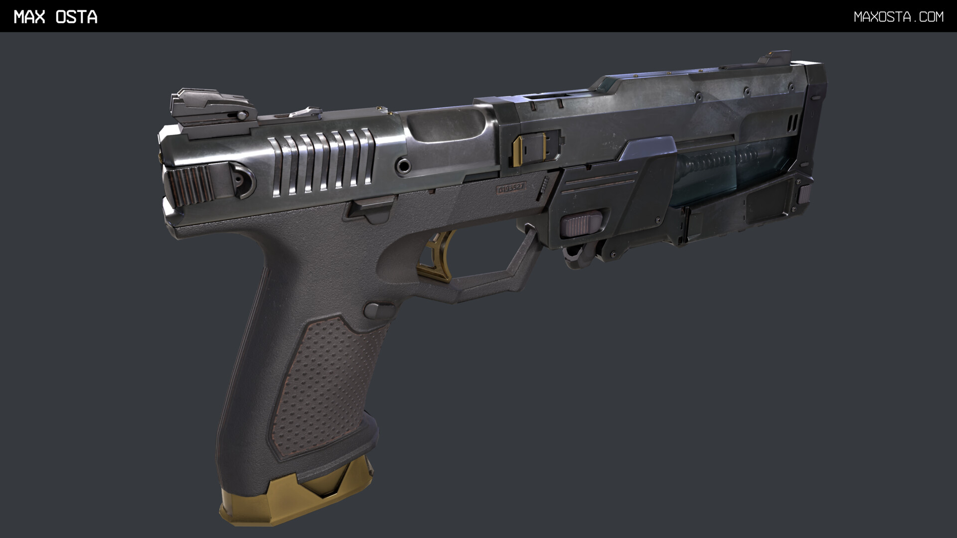 Max Osta - Scifi Handgun