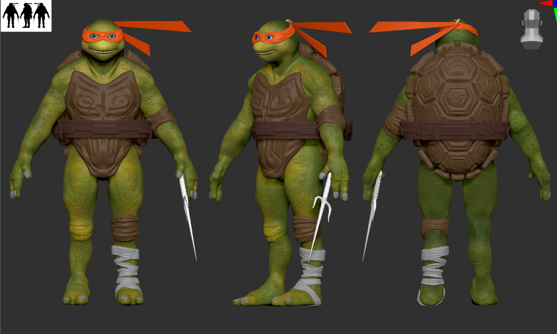 ArtStation - 3D Ninja Turtle Assignment