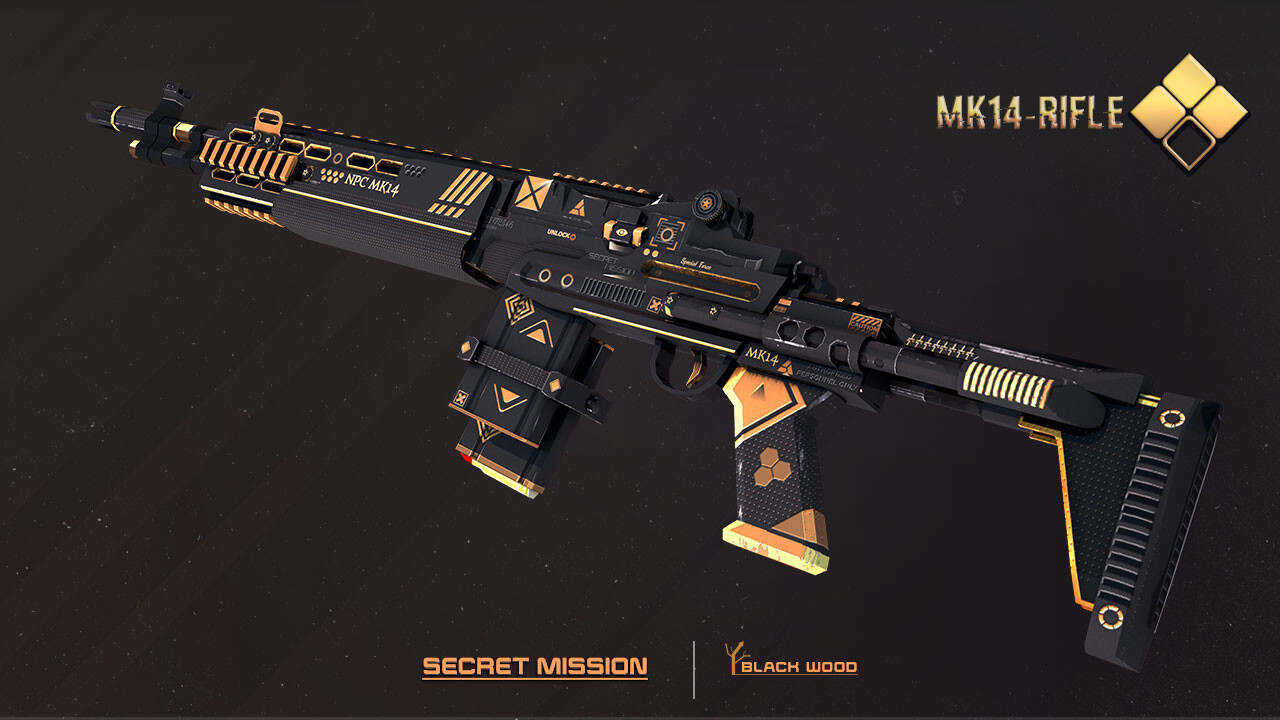 ArtStation - Assault Rifle MK14 New Weapons Textures and Latest Skin ...