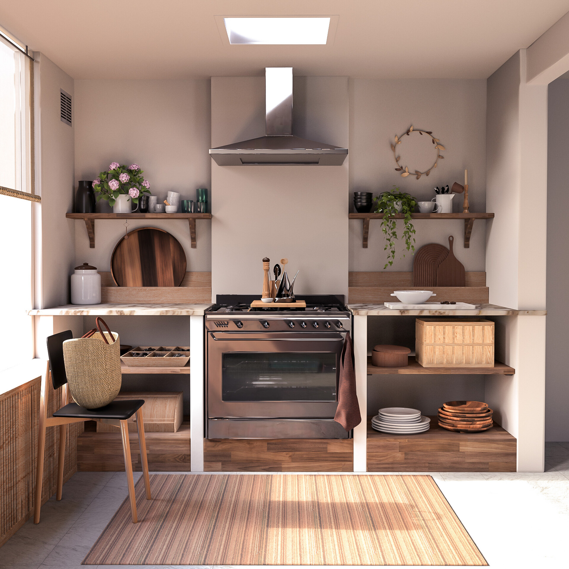 ArtStation - Country / Mountain Kitchen - 3D Model