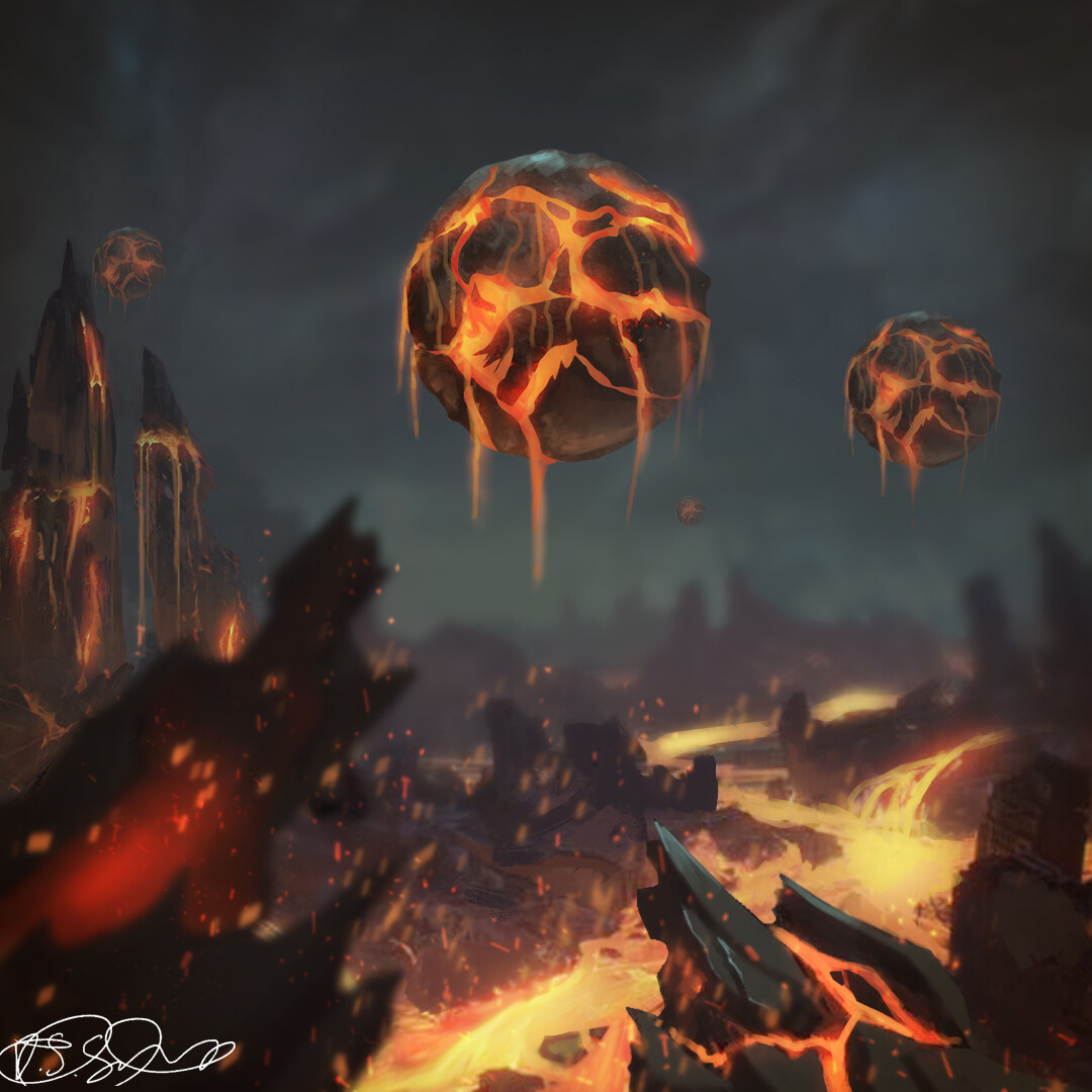 ArtStation - Molten Planet Concepts