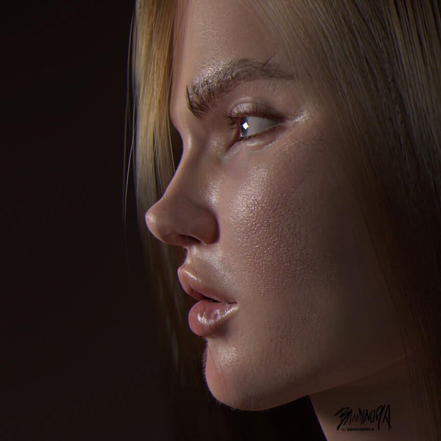 ArtStation - Female face study