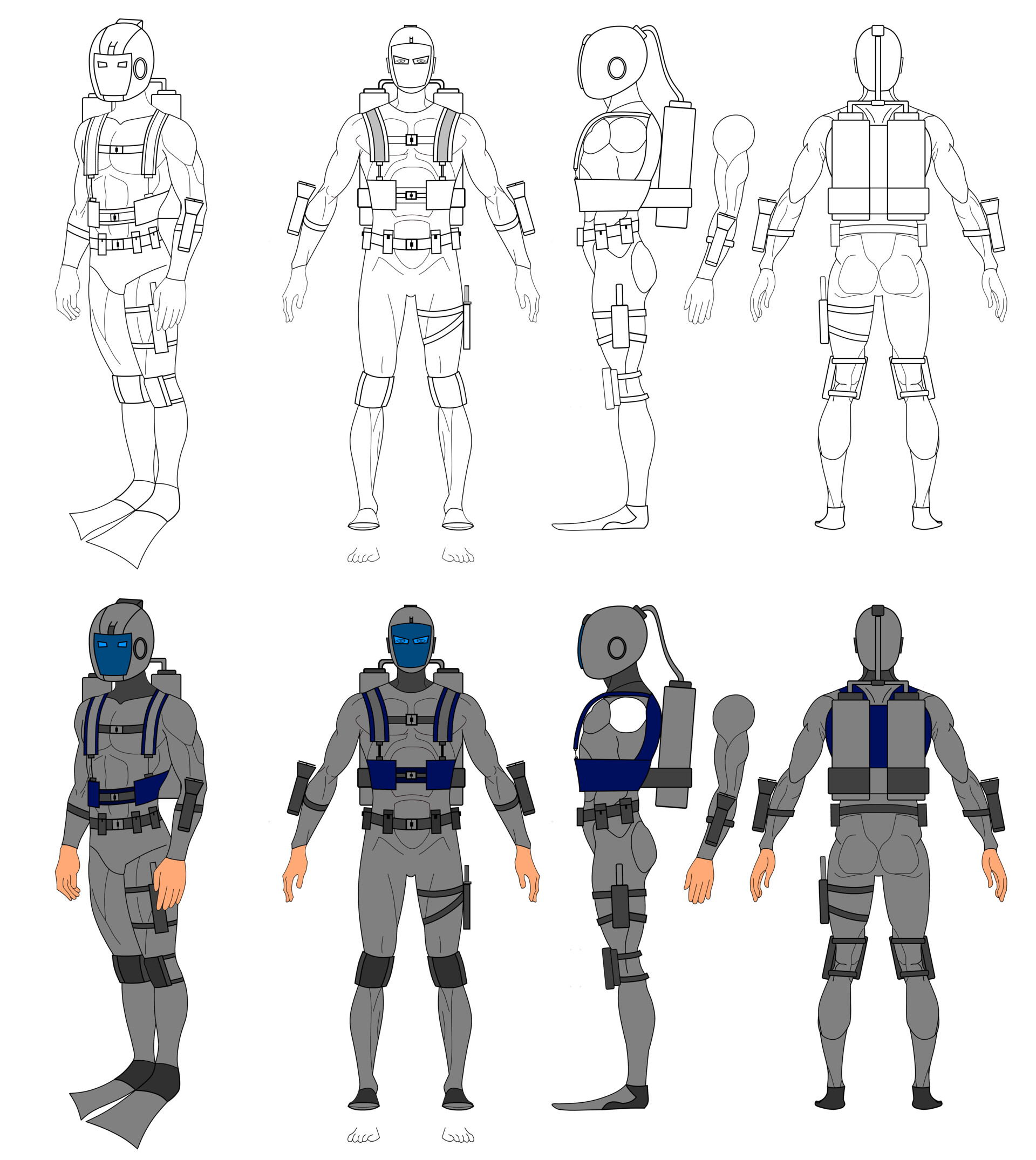 ArtStation - Sea Diver Character Design [2020]