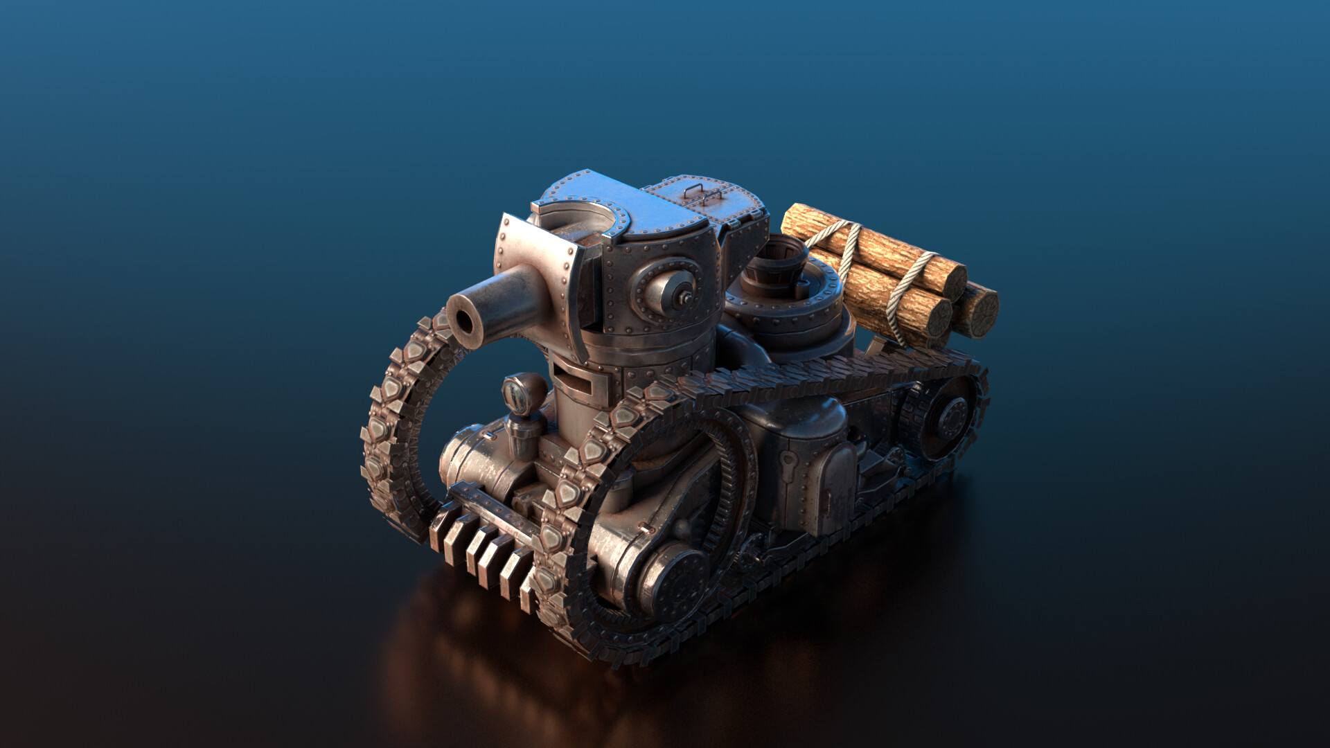 ArtStation - Tank | 2nd Era | Small Turret