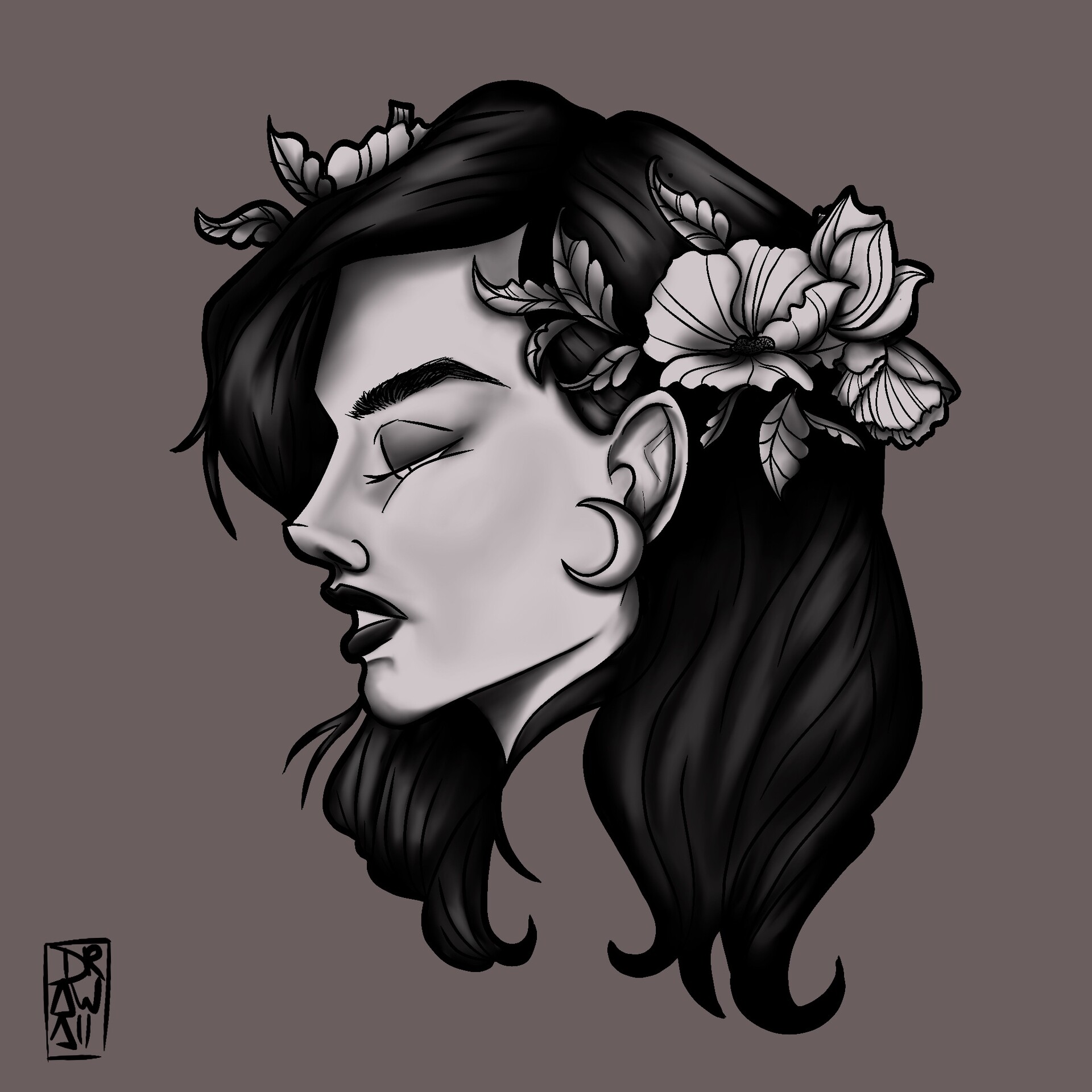 how to draw neo traditional hair