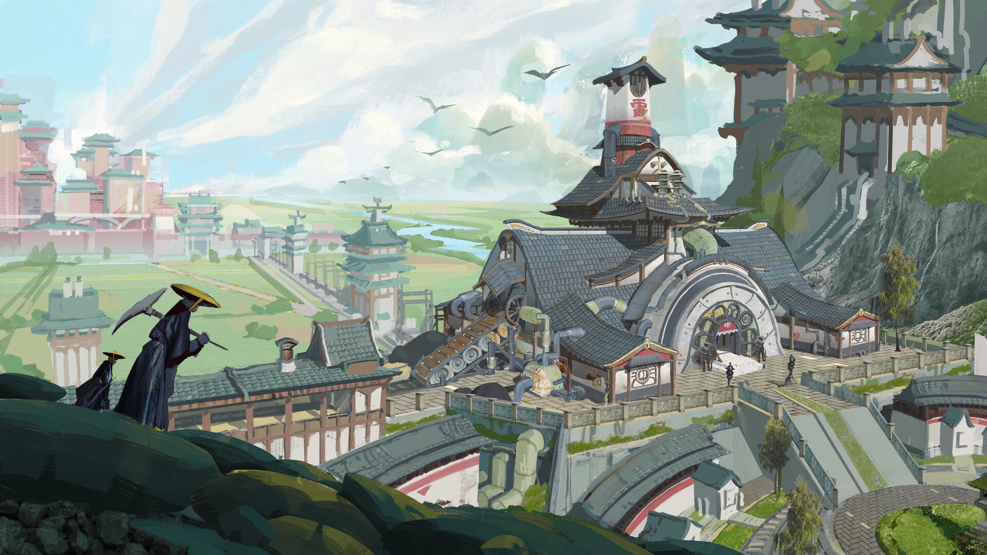 ArtStation - Steampunk Ming Dynasty China 明朝蒸汽朋克系列1