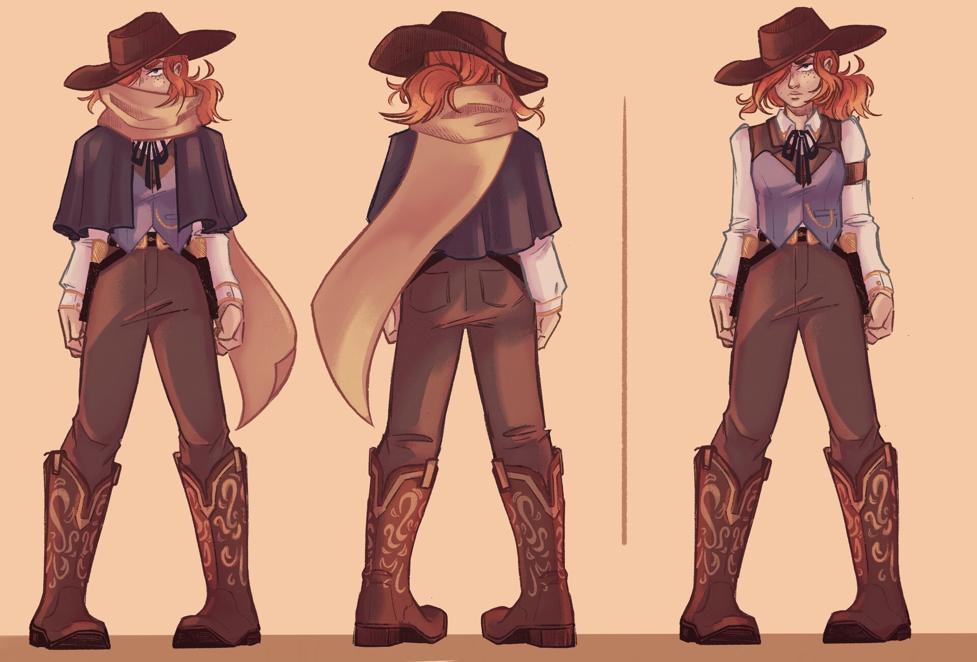ArtStation - Cowgirl - Turnaround