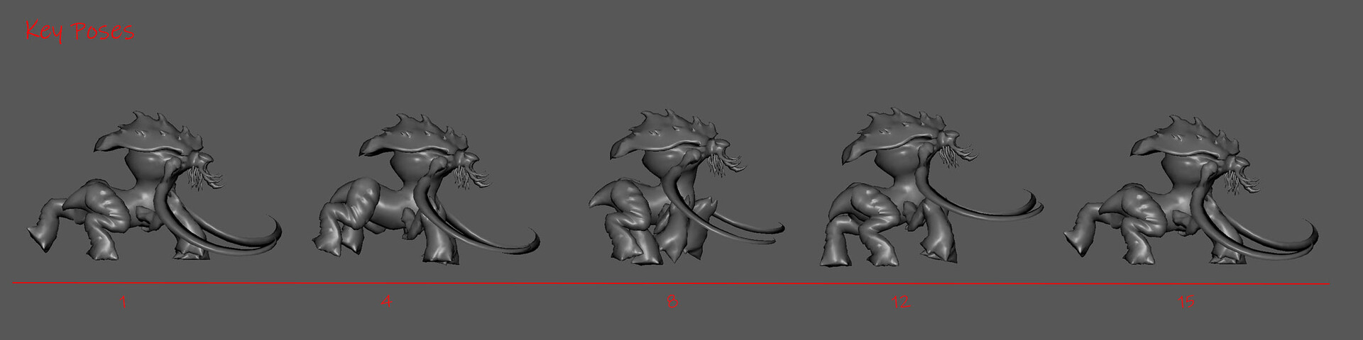 Amy Ashfaq - Creature Run cycle - Gameplay Animation