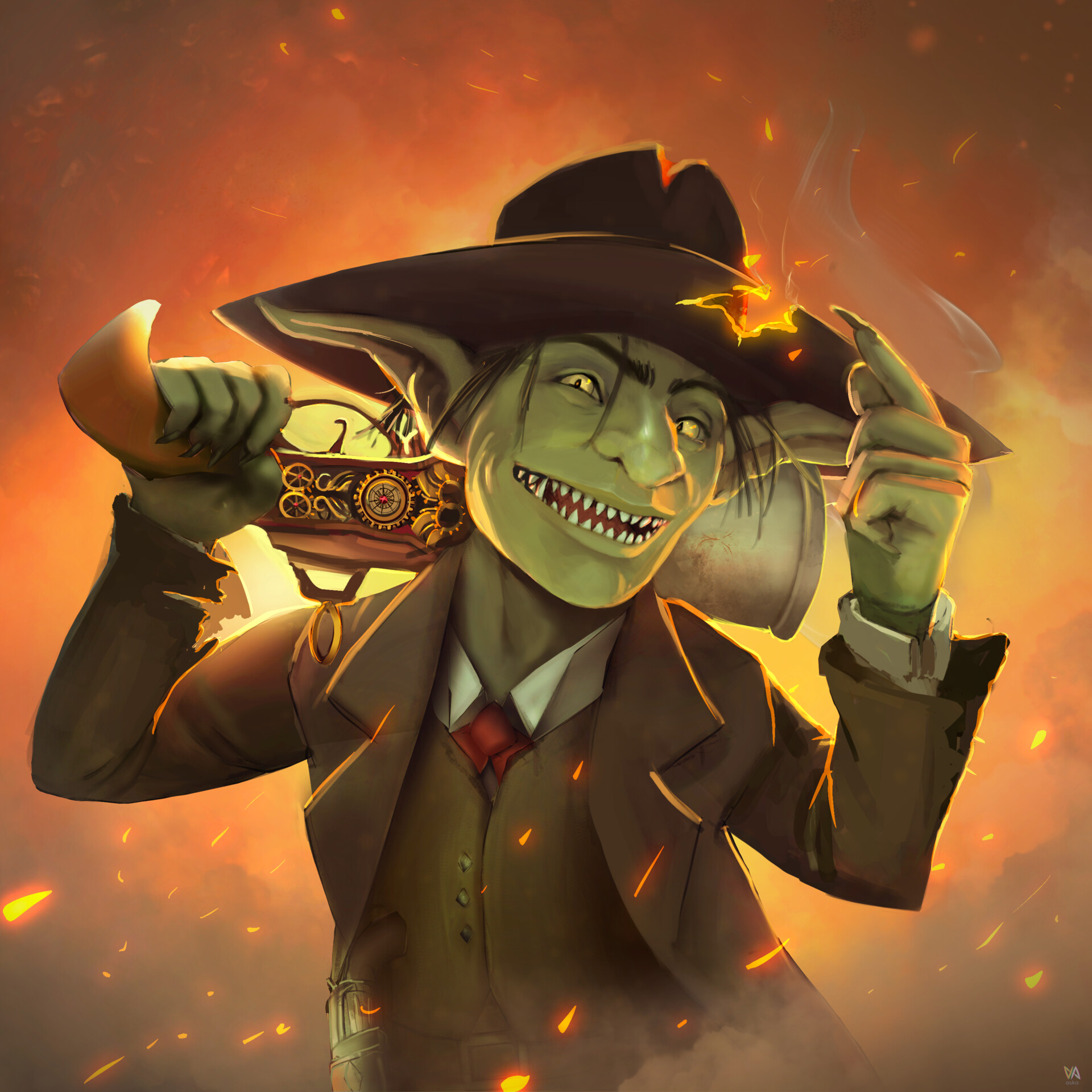 goblin warrior artwork