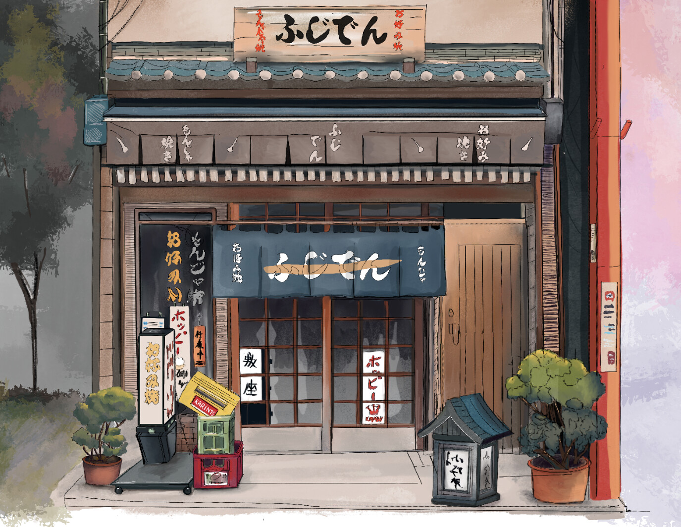 ArtStation - The Japanese Architecture House - 富士店