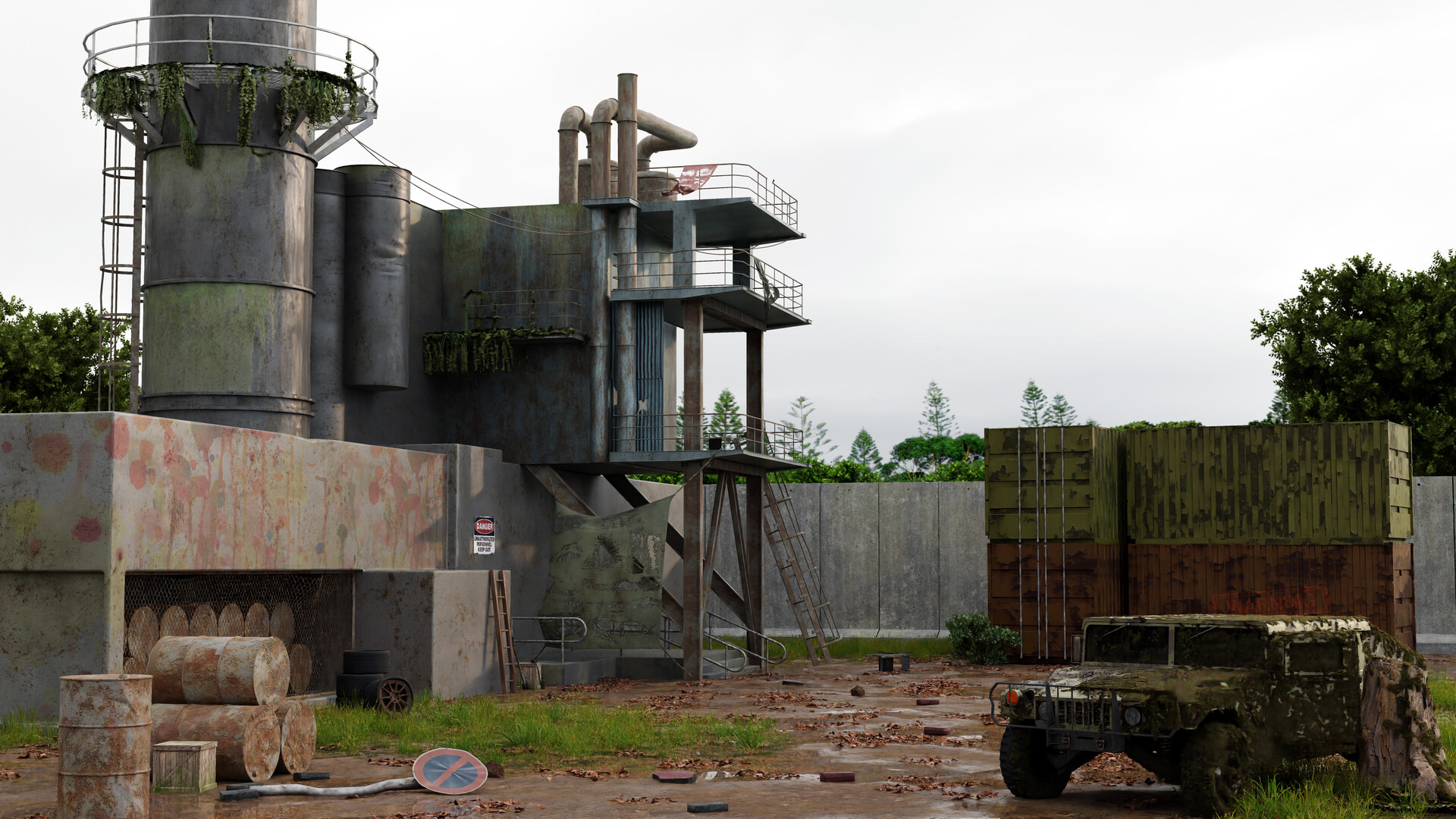 ArtStation - Post apocalyptic scene