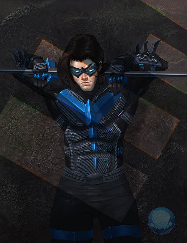 ArtStation - DC Camps: Dark knights- Nightwing