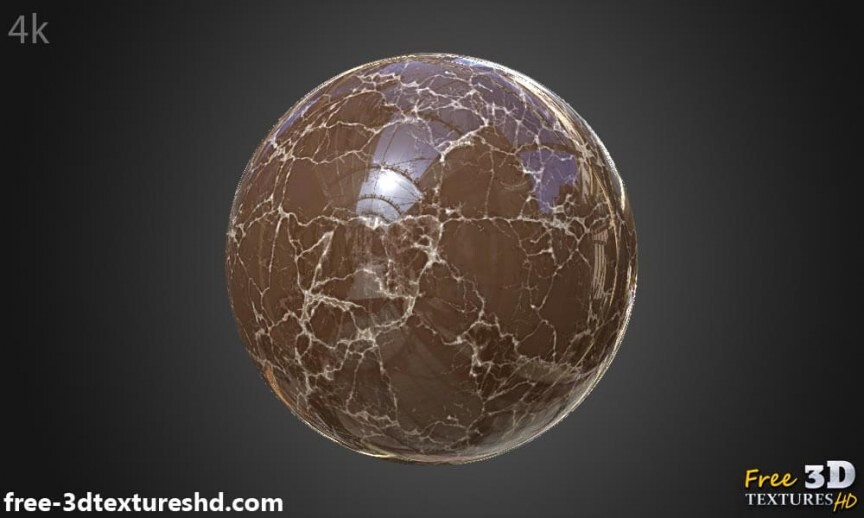 PBR Textures Free Download - Brown Marble seamless 3d Texture PBR free ...