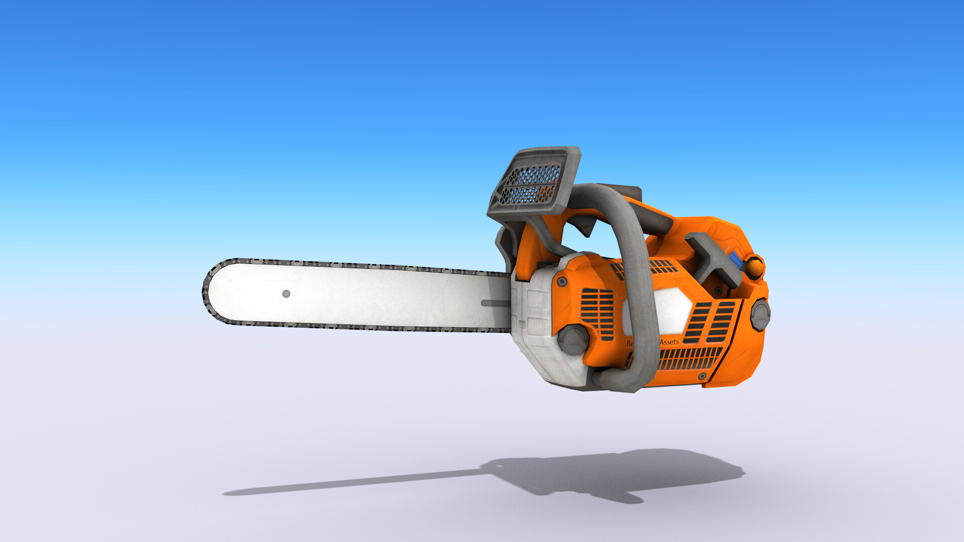Rescue3D Assets - Petrol Chainsaw Low-poly 3D model
