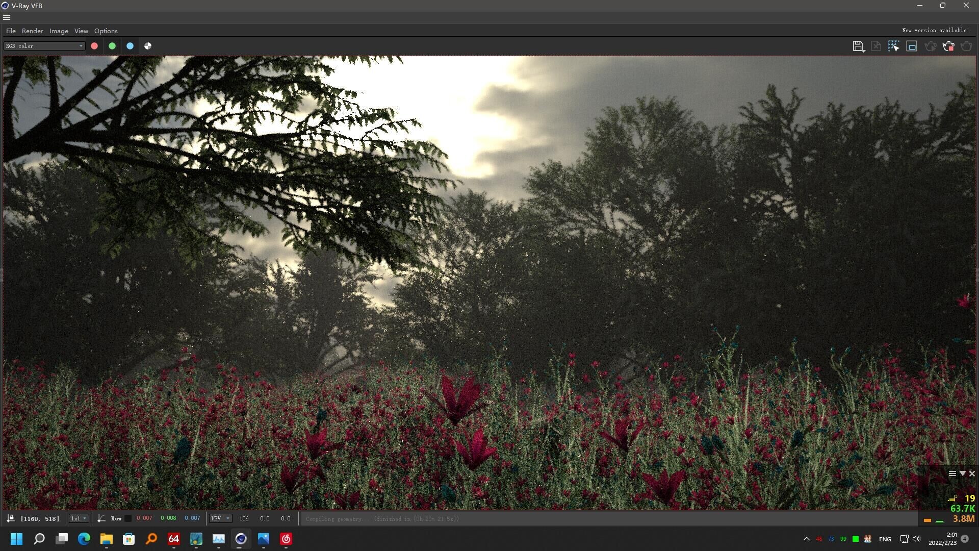 KSP STAR - 学了两天vray做的森林渲染(render by V-ray)