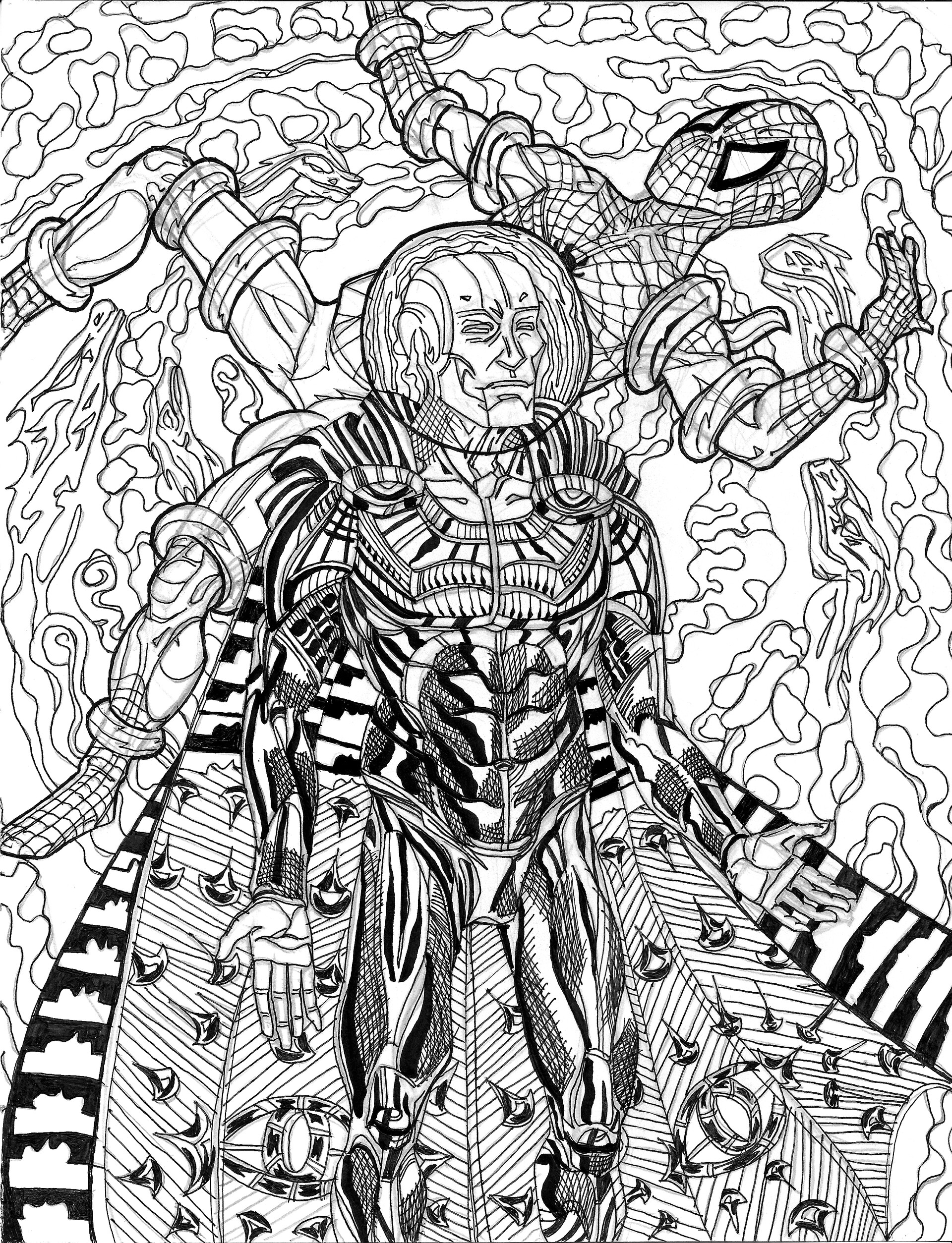 spider man mysterio coloring pages