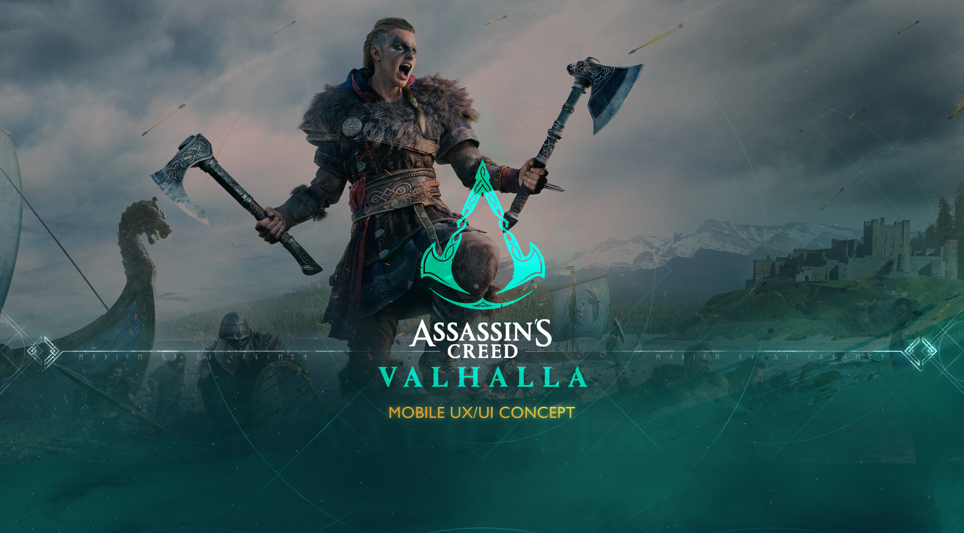 Laura Elek - Assassin's Creed Valhalla - Mobile Port UX/UI Concept