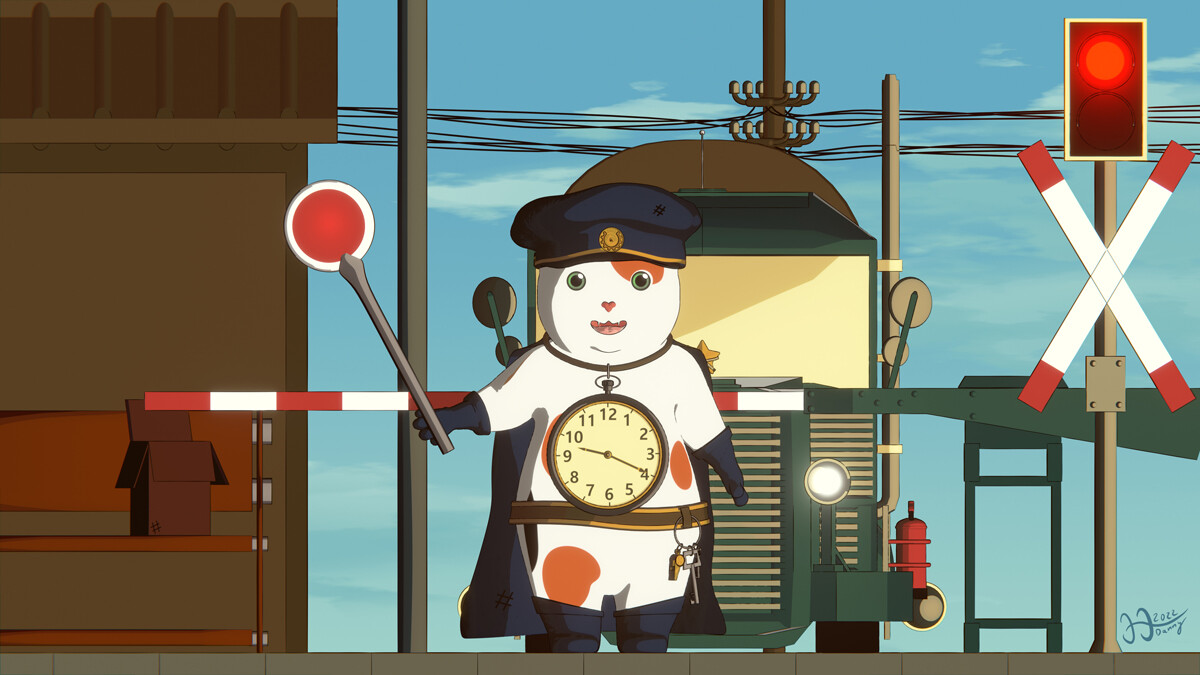 ArtStation - Train Conductor Danny